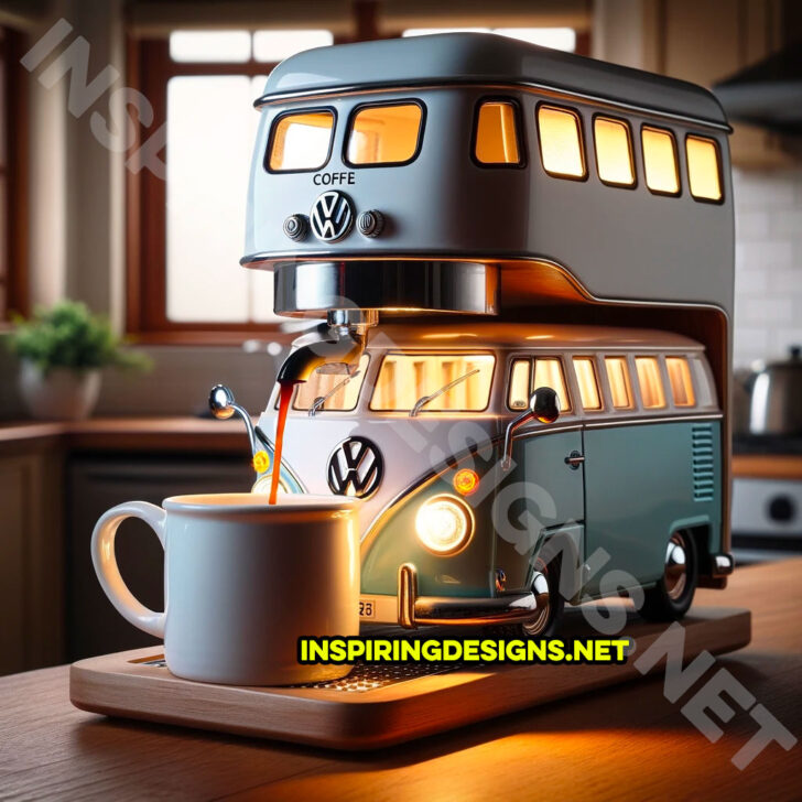 These Volkswagen Bus Coffee Makers Are Fueling Mornings with Retro Flair!