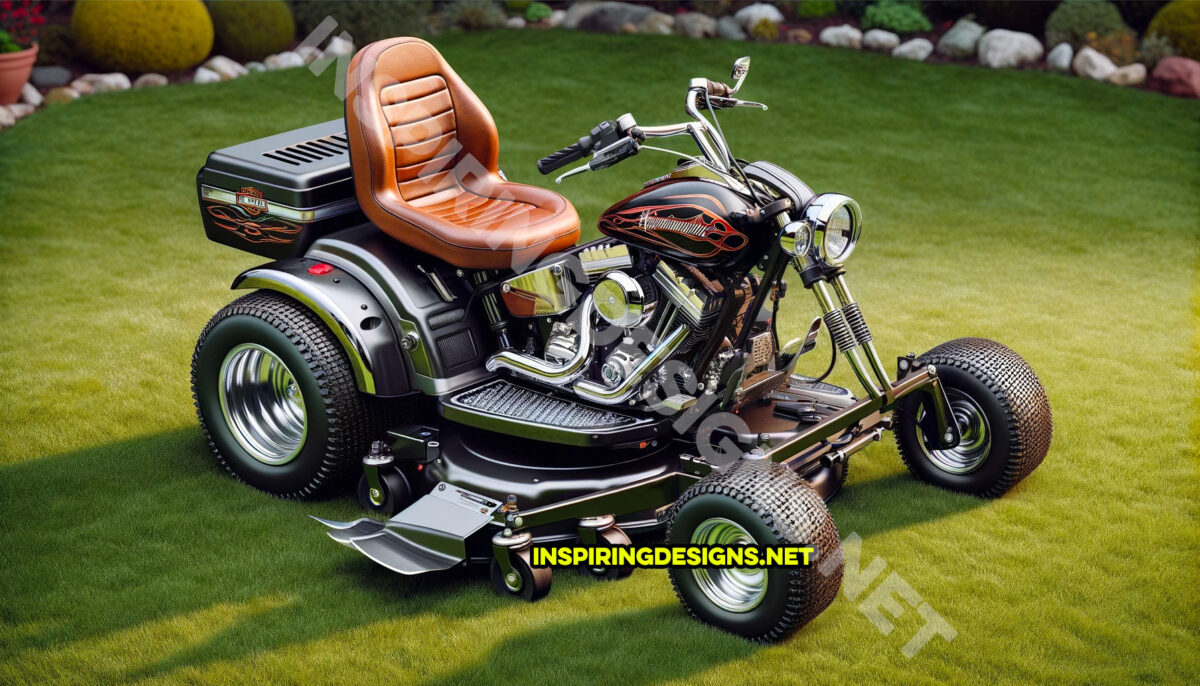 These Harley Motorcycle Snowblowers and Lawn Mowers Are The new Kings ...