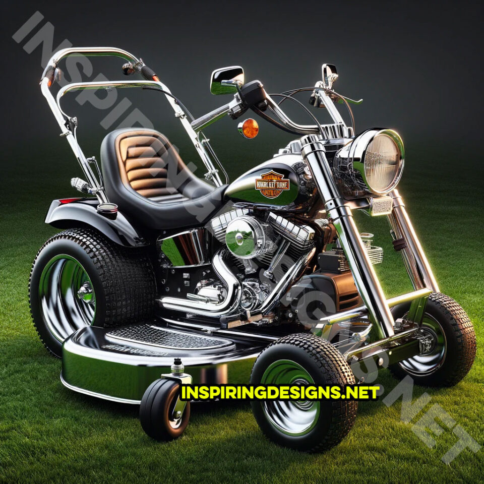 These Harley Motorcycle Snowblowers and Lawn Mowers Are The new Kings ...