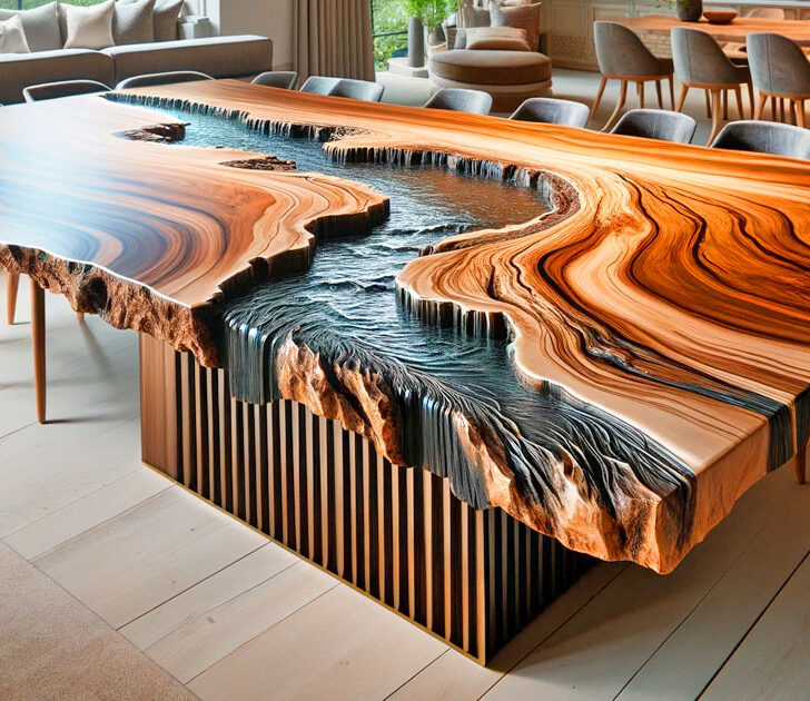 These Wood and Epoxy River Tables Are Where Elegance Meets the ...