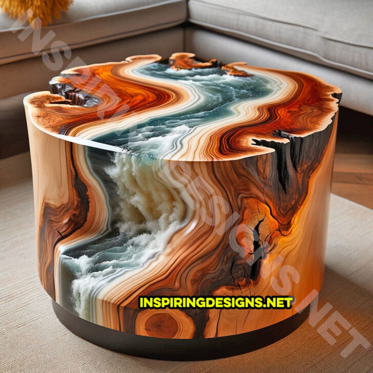 These Wood and Epoxy River Tables Are Where Elegance Meets the Wilderness!