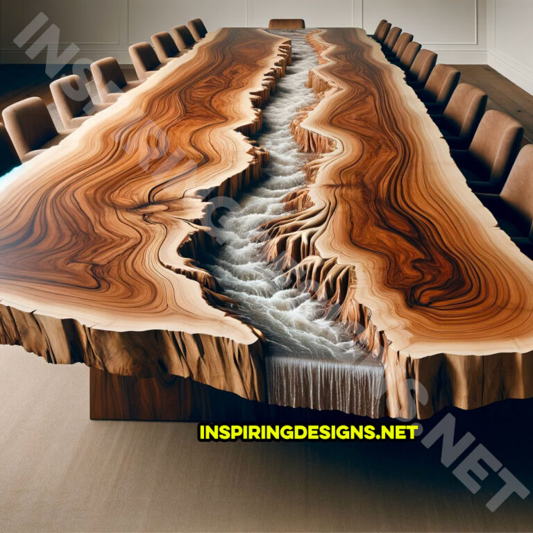 These Wood and Epoxy River Tables Are Where Elegance Meets the Wilderness!
