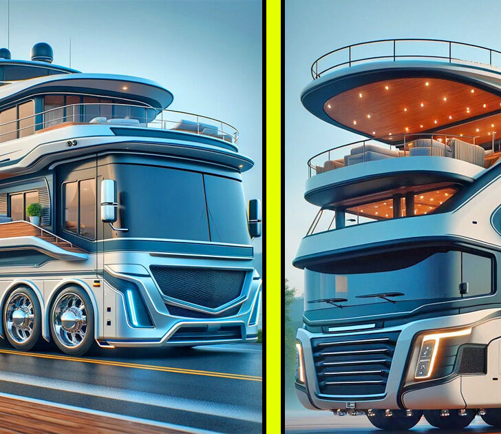 These Giant RVs Shaped Like Yachts Are a New Wave of Road-Tripping ...