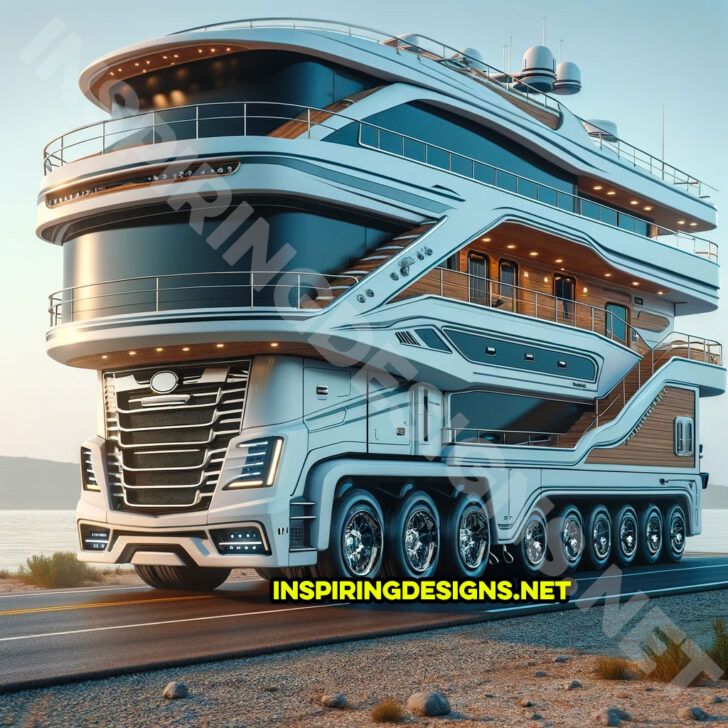 These Giant RVs Shaped Like Yachts Are a New Wave of Road-Tripping Luxury