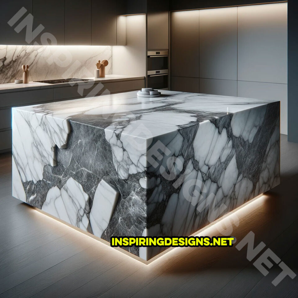 These Raw Stone Kitchen Islands Are The Ultimate Fusion of Function and ...
