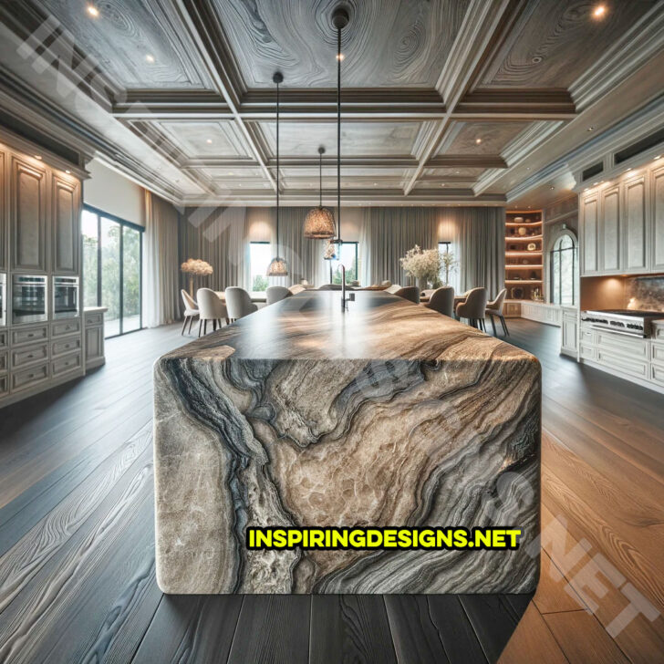 These Raw Stone Kitchen Islands Are The Ultimate Fusion of Function and ...