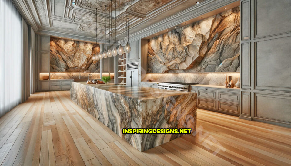 These Raw Stone Kitchen Islands Are The Ultimate Fusion of Function and ...