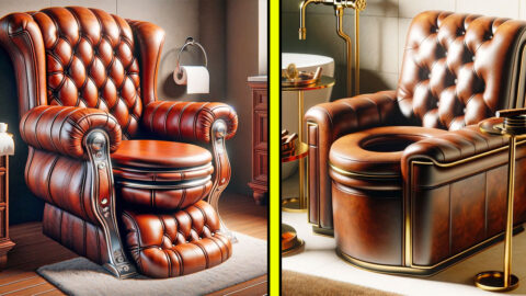 These Luxury Leather Armchair Toilets Elevate Your Bathroom to Royal Status