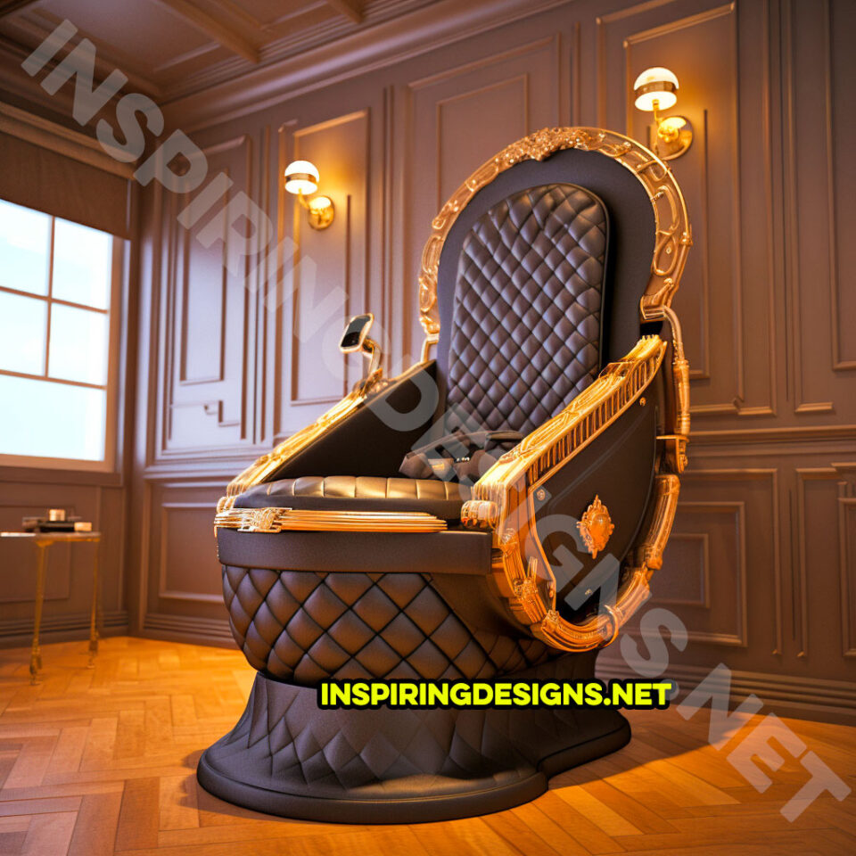 These Luxury Leather Armchair Toilets Elevate Your Bathroom to Royal Status