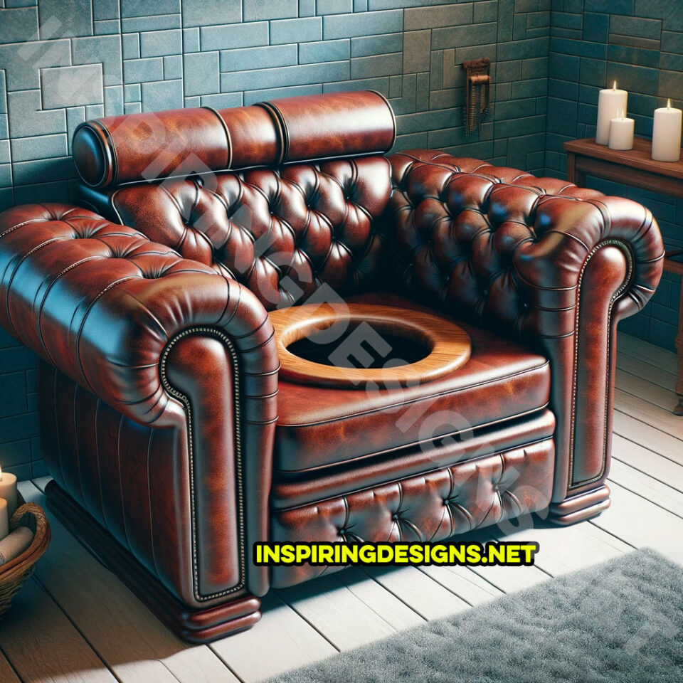These Luxury Leather Armchair Toilets Elevate Your Bathroom to Royal Status