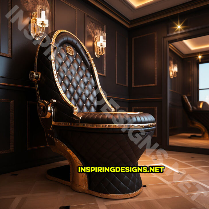 These Luxury Leather Armchair Toilets Elevate Your Bathroom to Royal Status
