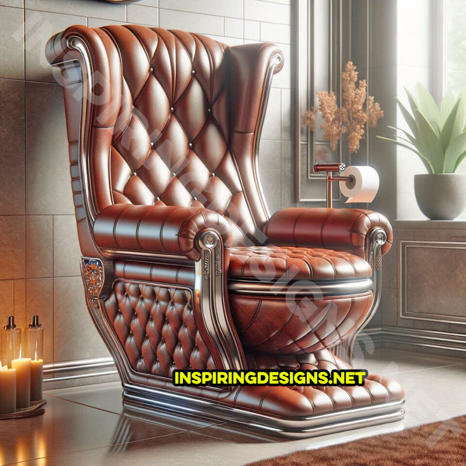 These Luxury Leather Armchair Toilets Elevate Your Bathroom to Royal Status