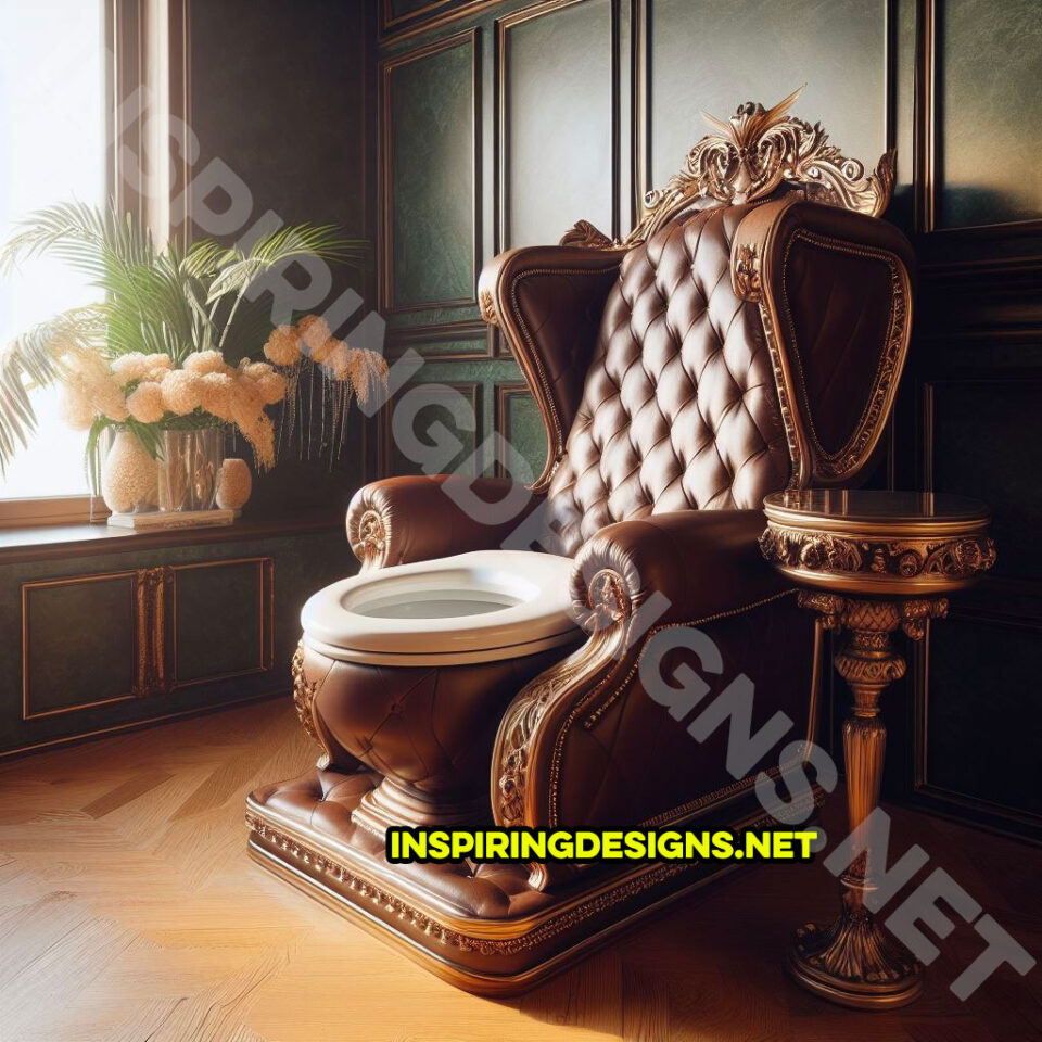 These Luxury Leather Armchair Toilets Elevate Your Bathroom to Royal Status
