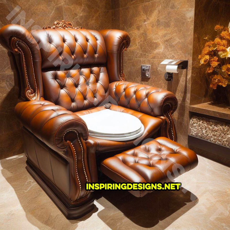 These Luxury Leather Armchair Toilets Elevate Your Bathroom to Royal Status