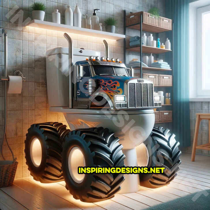 There Are Now Toilets Shaped Like Pickup Trucks, Monster Trucks, Race ...