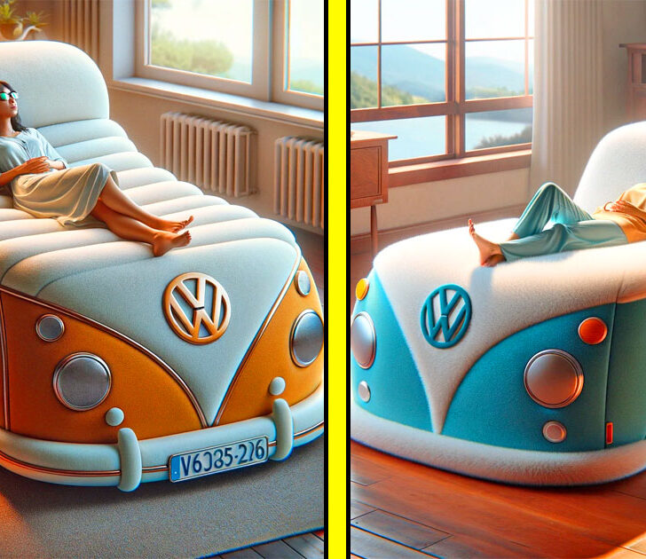These Volkswagen Type 2 Bus Shaped Loungers Will Transform Your Den ...
