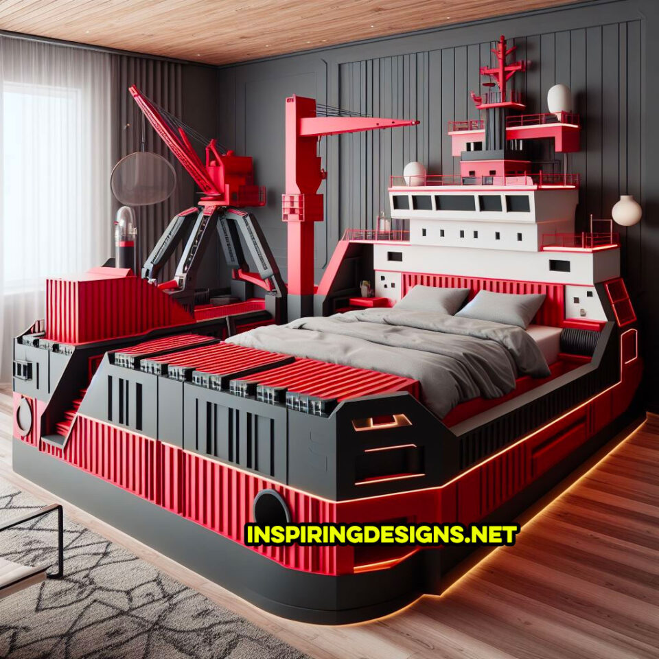 These Cargo Ship Shaped Kids Beds Turn Bedtime into an Exciting Voyage ...