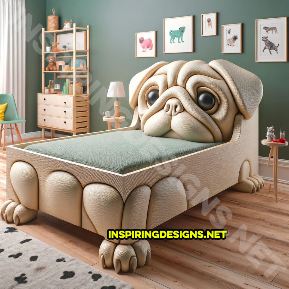 These Dog-Shaped Bed Frames Are Paws-itively Perfect for Pet Lovers