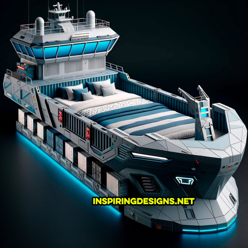 These Cargo Ship Shaped Kids Beds Turn Bedtime into an Exciting Voyage ...