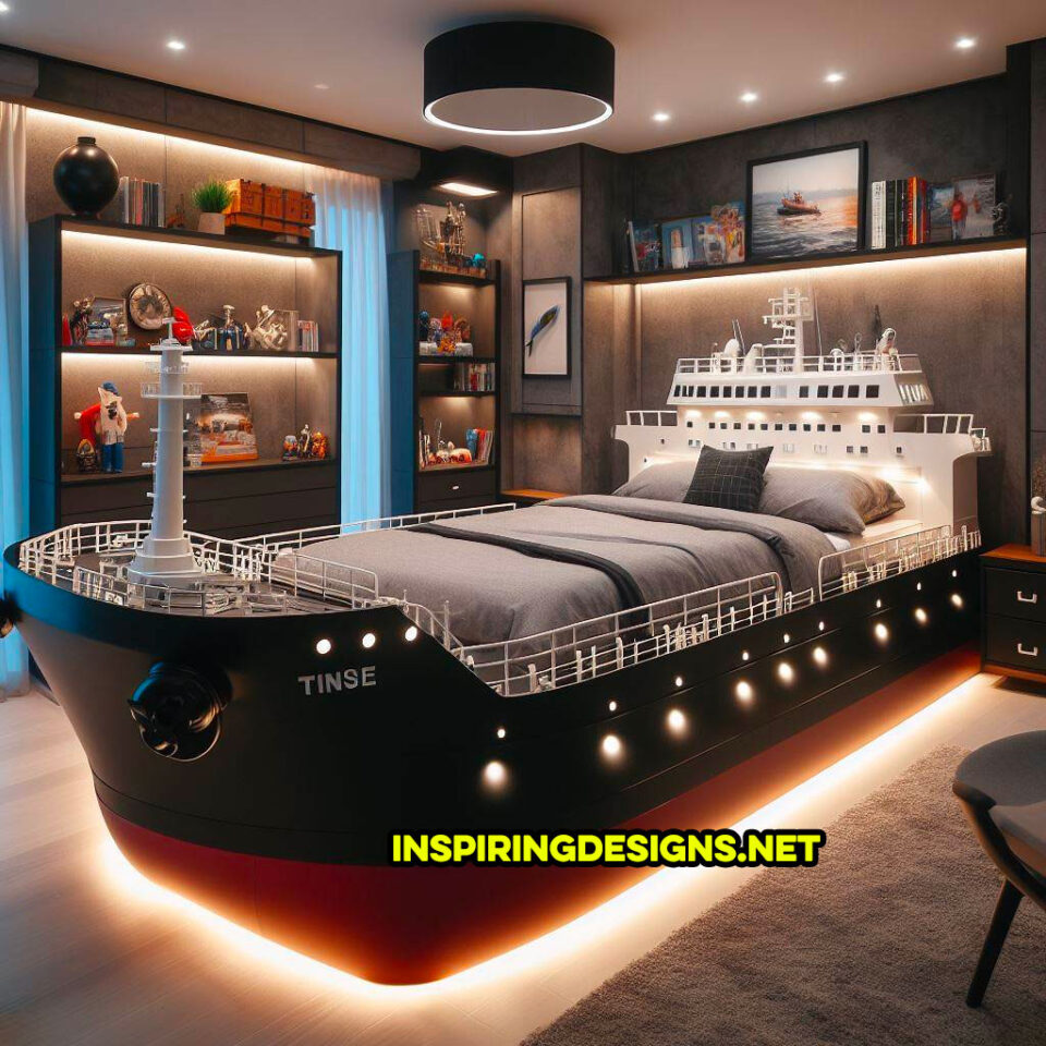 These Cargo Ship Shaped Kids Beds Turn Bedtime into an Exciting Voyage ...