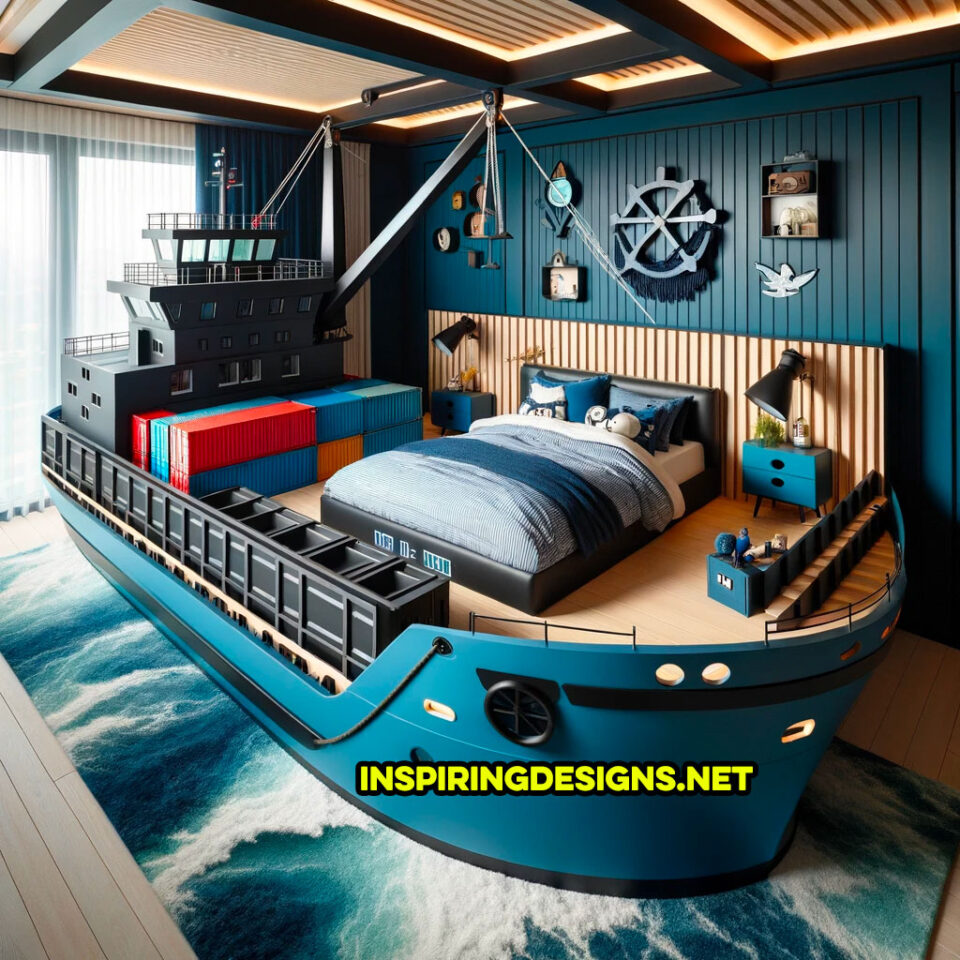 These Cargo Ship Shaped Kids Beds Turn Bedtime into an Exciting Voyage ...