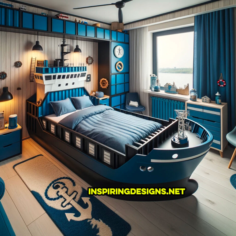 These Cargo Ship Shaped Kids Beds Turn Bedtime into an Exciting Voyage ...