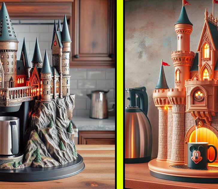 These Hogwarts and Disney Castle Coffee Makers Will Brew Magic in Your ...