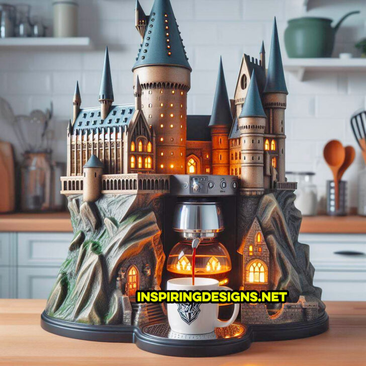 These Hogwarts and Disney Castle Coffee Makers Will Brew Magic in Your ...