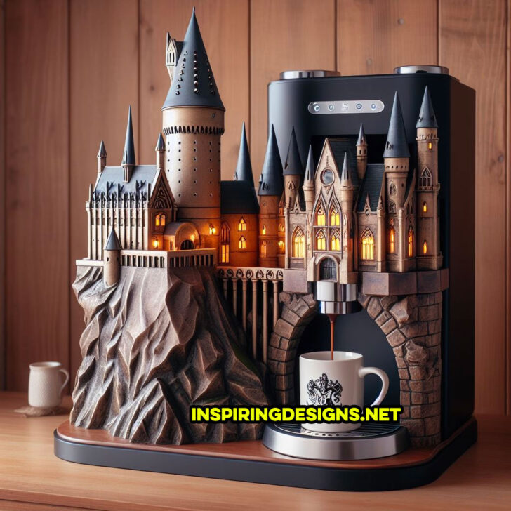 These Hogwarts and Disney Castle Coffee Makers Will Brew Magic in Your ...