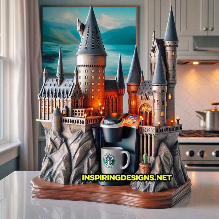 These Hogwarts and Disney Castle Coffee Makers Will Brew Magic in Your ...