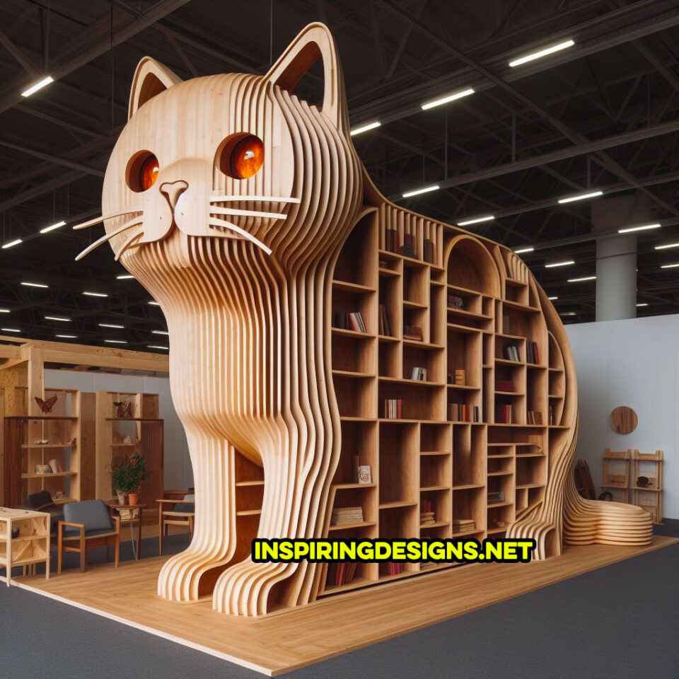 These Giant Cat Shaped Bookcases Will Have You Feline Fine About Your ...