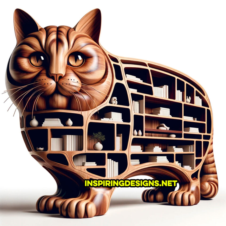 These Giant Cat Shaped Bookcases Will Have You Feline Fine About Your ...