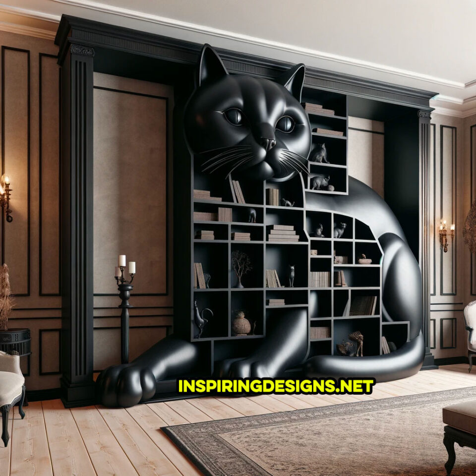 These Giant Cat Shaped Bookcases Will Have You Feline Fine About Your ...