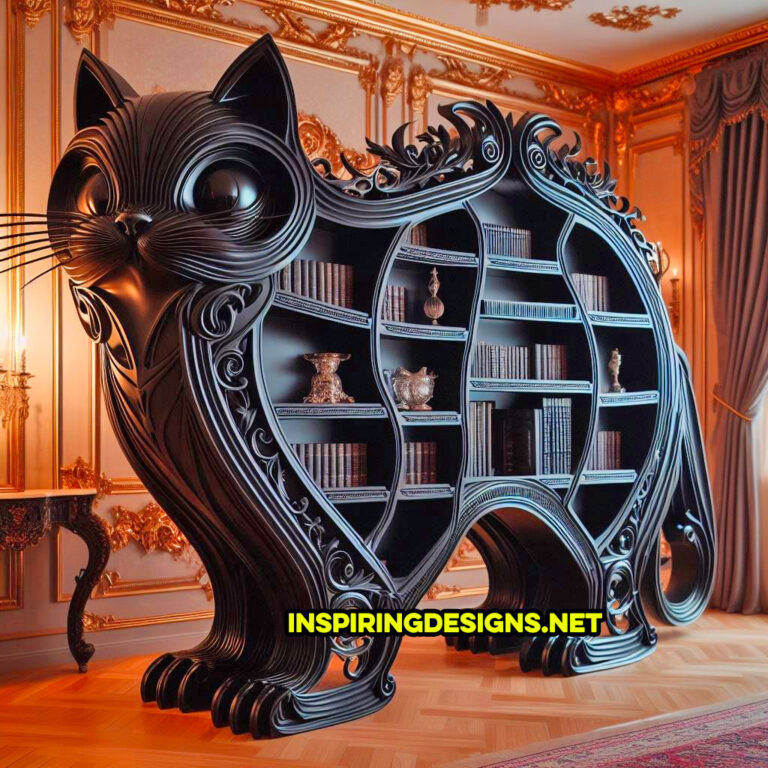 These Giant Cat Shaped Bookcases Will Have You Feline Fine About Your ...