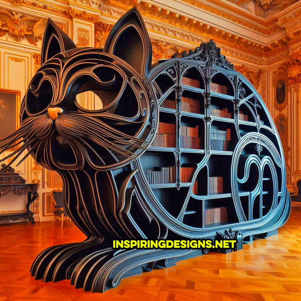 These Giant Cat Shaped Bookcases Will Have You Feline Fine About Your ...