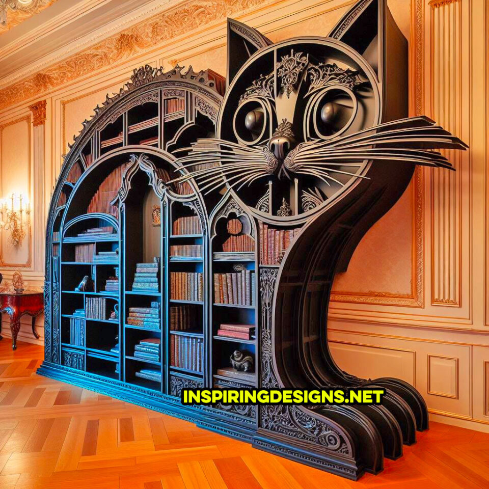 These Giant Cat Shaped Bookcases Will Have You Feline Fine About Your ...
