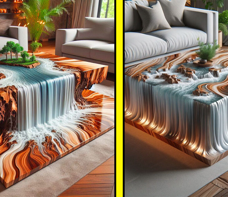 These Wood and Epoxy Waterfall Coffee Tables Will Make a Splash in Your Home Decor – Inspiring ...