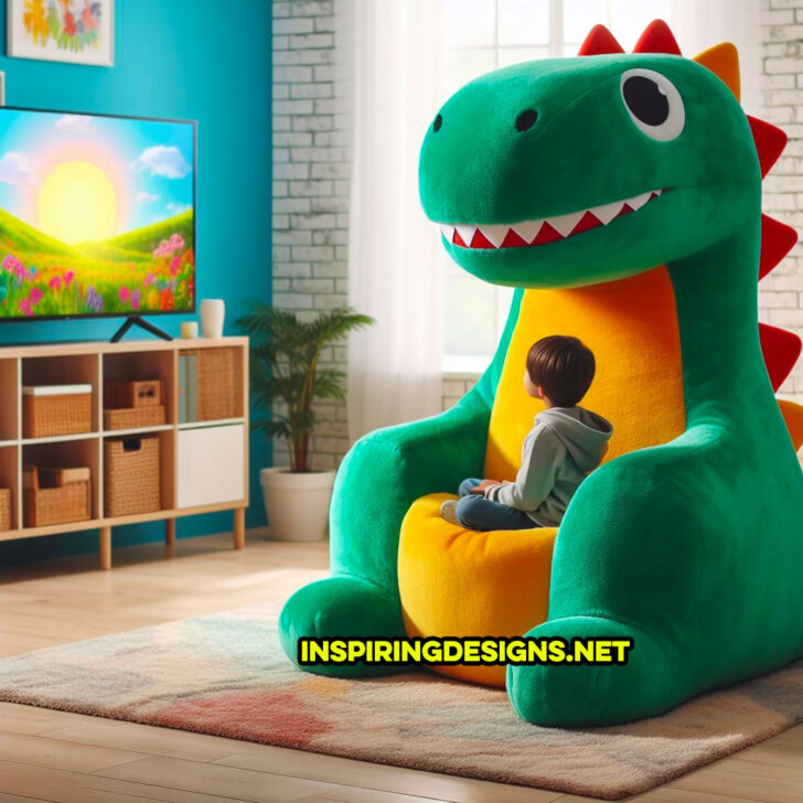 These Giant Dinosaur Shaped Kids Chairs Are The Ultimate Gaming Chair