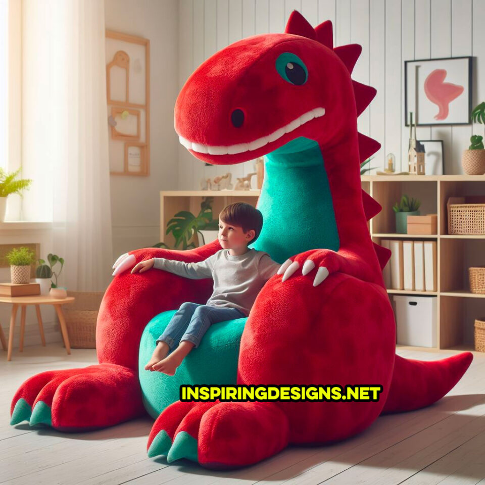 These Giant Dinosaur Shaped Kids Chairs Are The Ultimate Gaming Chair