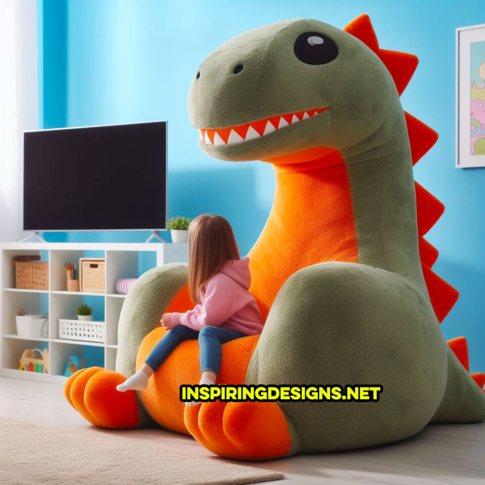 These Giant Dinosaur Shaped Kids Chairs Are The Ultimate Gaming Chair