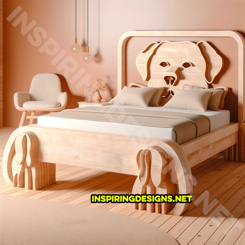 These Dog-Shaped Bed Frames Are Paws-itively Perfect for Pet Lovers