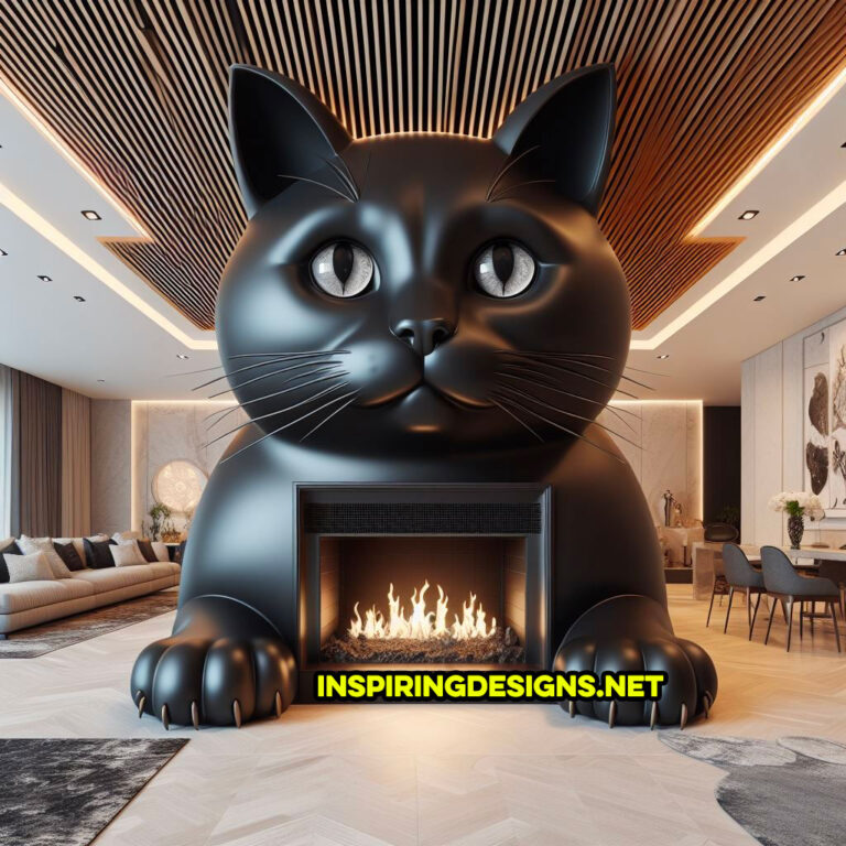 These Giant Fireplaces Are Shaped Like Dogs, Cats, and Various Other ...