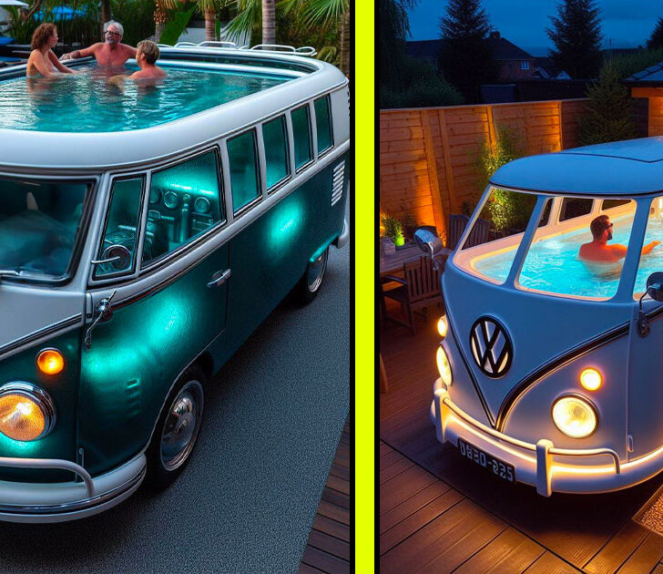 These Volkswagen Bus Hot Tubs Will Transform Your Patio into a Retro ...