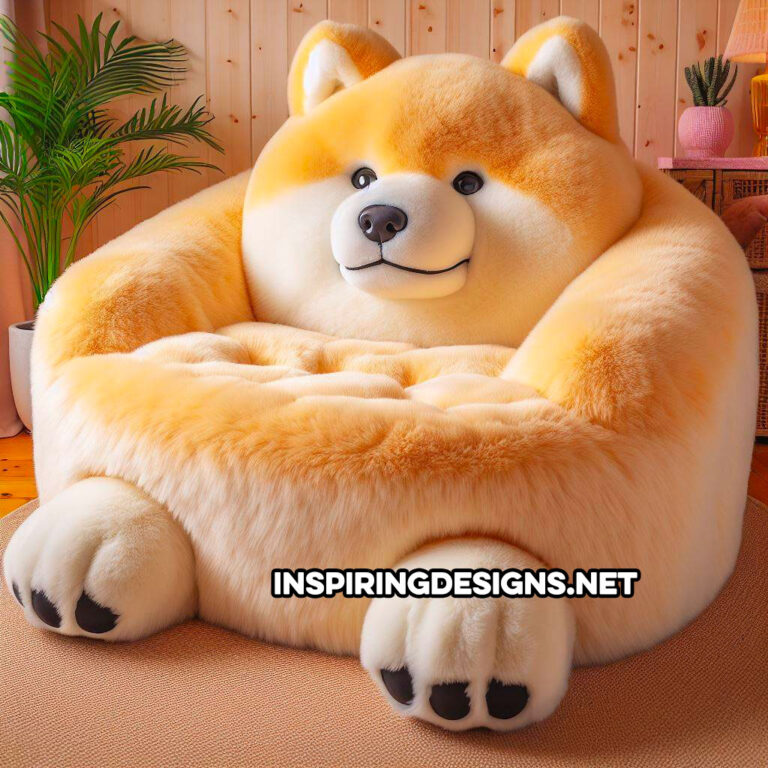 These Fluffy Dog Shaped Chairs Are A Furry Addition to Your Living Room