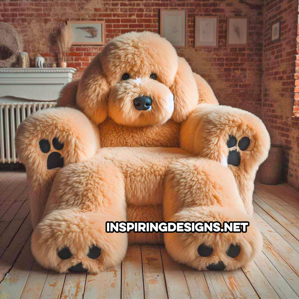 These Fluffy Dog Shaped Chairs Are A Furry Addition to Your Living Room