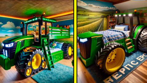 These Giant Tractor Kids Beds Will Turn Bedtime into an Adventure on ...