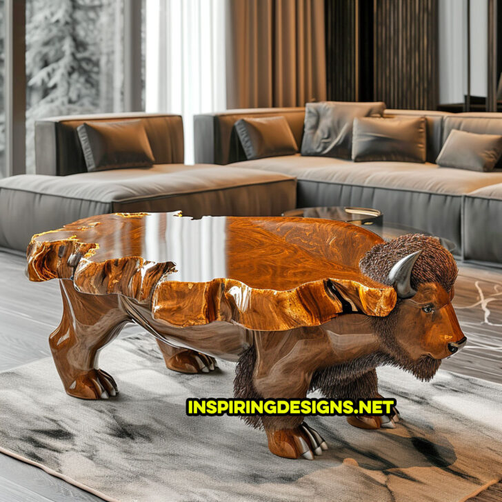 These Wooden Animal Shaped Coffee Tables Bring the Beauty of the Wild ...