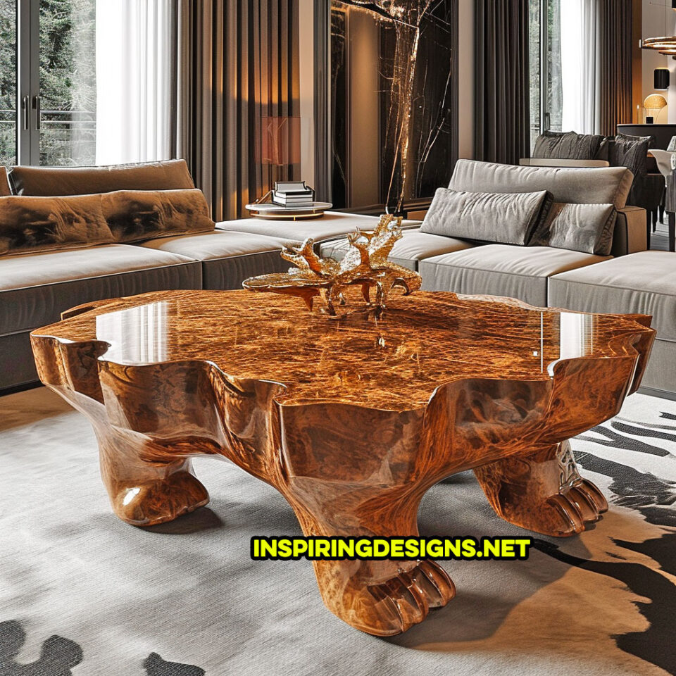 These Wooden Animal Shaped Coffee Tables Bring the Beauty of the Wild ...