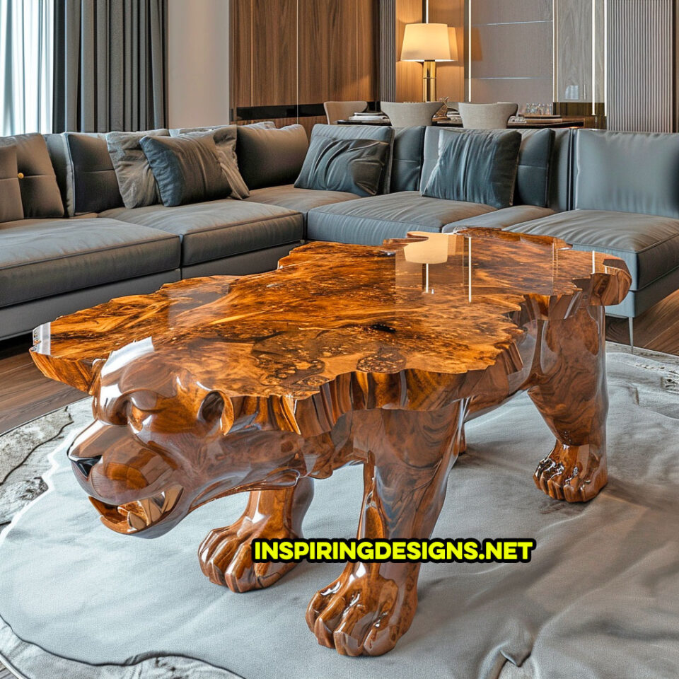 These Wooden Animal Shaped Coffee Tables Bring the Beauty of the Wild ...
