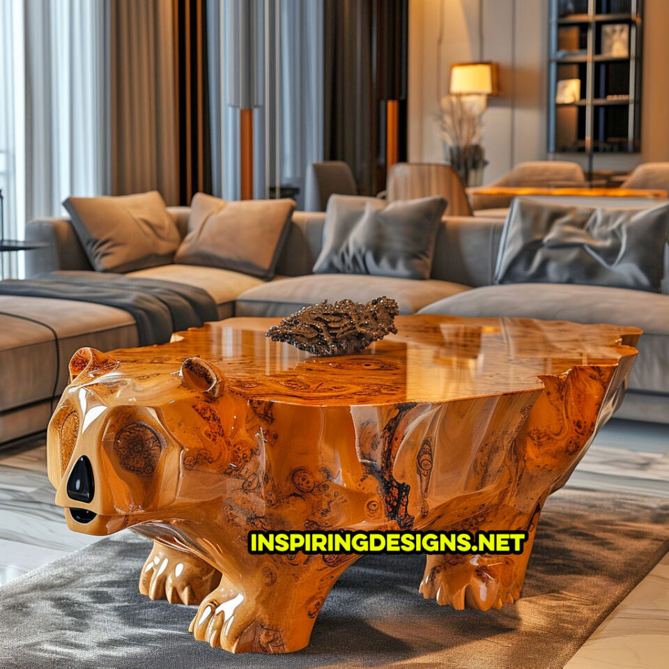 These Wooden Animal Shaped Coffee Tables Bring the Beauty of the Wild ...